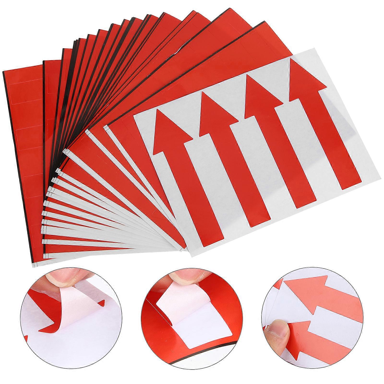 100pcs Arrow Stickers Adhesive Arrow Signs Arrow Marking Indication ...