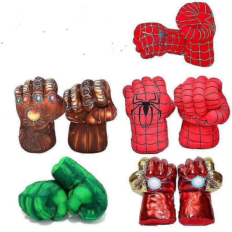 Superhero Gloves Hulk Hands Spiderman Ironman Punching Boxing Gloves ...