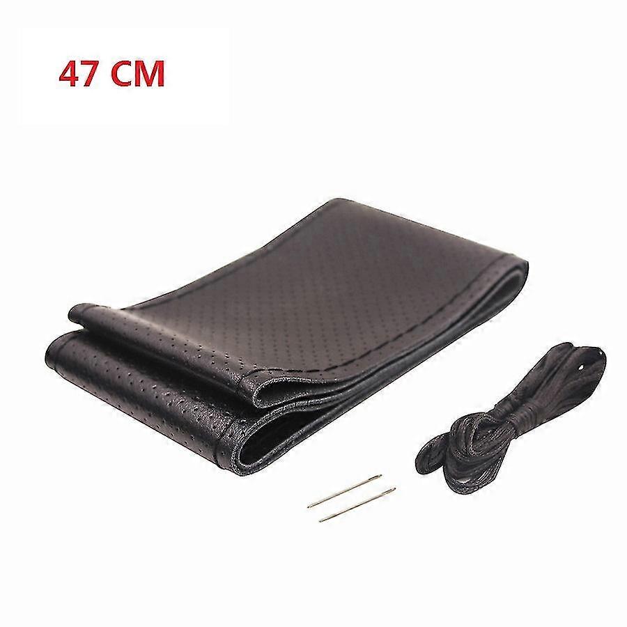 Äkta läder 42/45/47/50 cm buss lastbil bil ratt täcka för Volvo Fh Fm ...