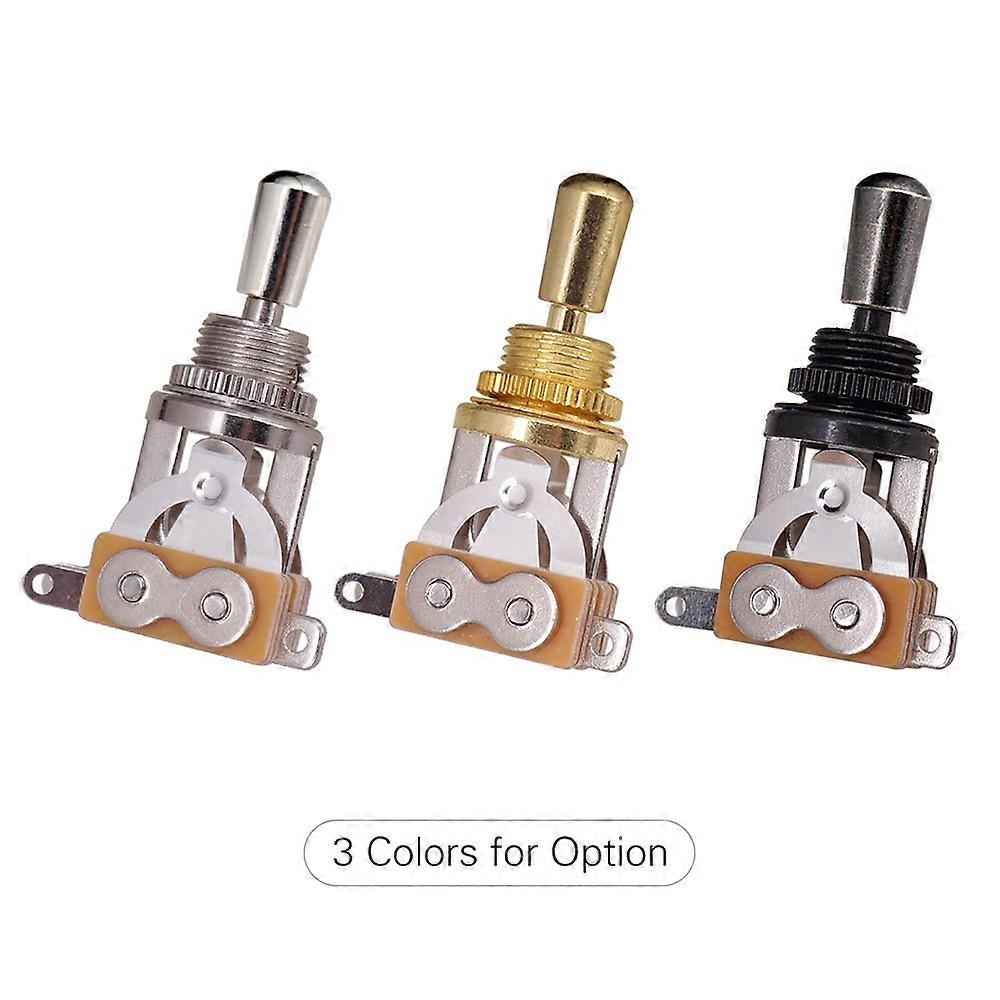 3 Way Short Straight Guitar Toggle Switch Pickup Selector with Brass ...