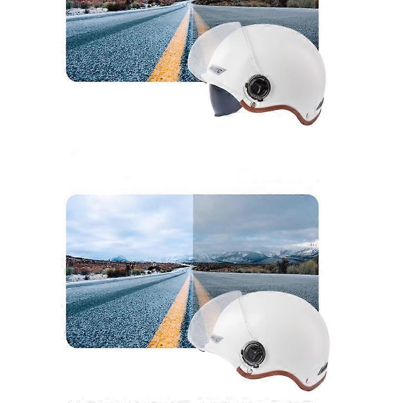 Motor Retro Motorcycle Equipment Casco De Seguridad Half Open Face ...