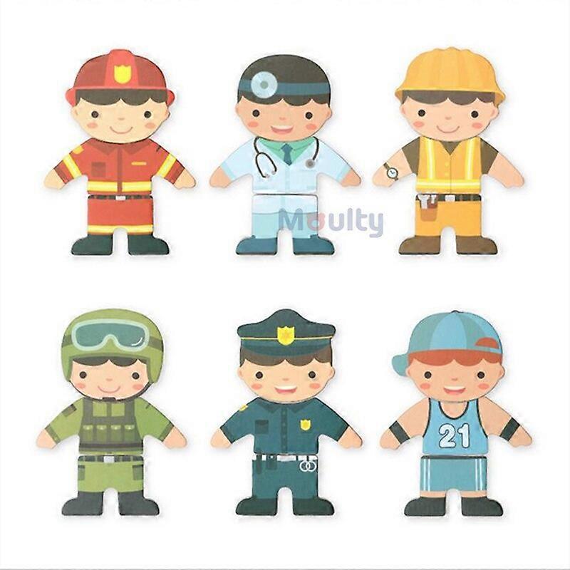 Moulty Magnetic Puzzles Bear Dress up Puzzles With Storage Case ...