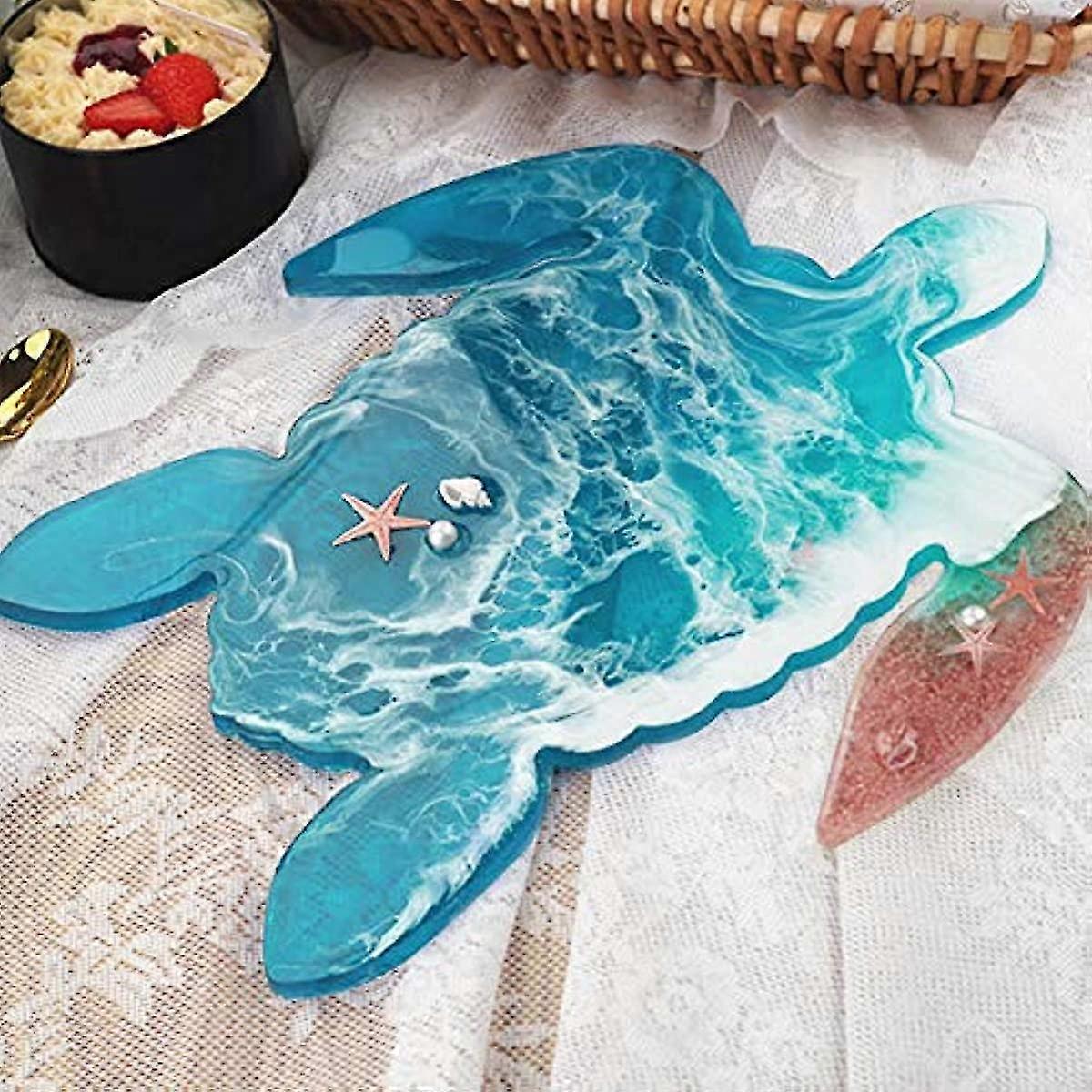 Large Sea Turtle Tray Resin Mold Silicone Turtle Shape Epoxy Resin ...