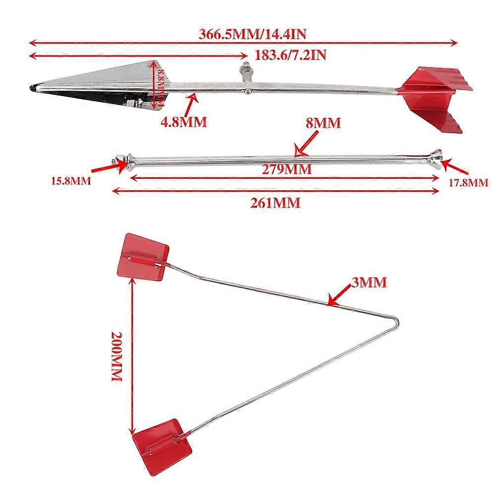 Boat Wind Vane Marine Weather Vane Wind Direction Indicator | Fruugo UK