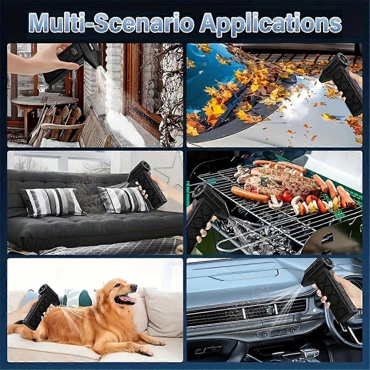 180000RPM Mini Air Blower Turbo Jet Fan Electric Power Display Handheld ...