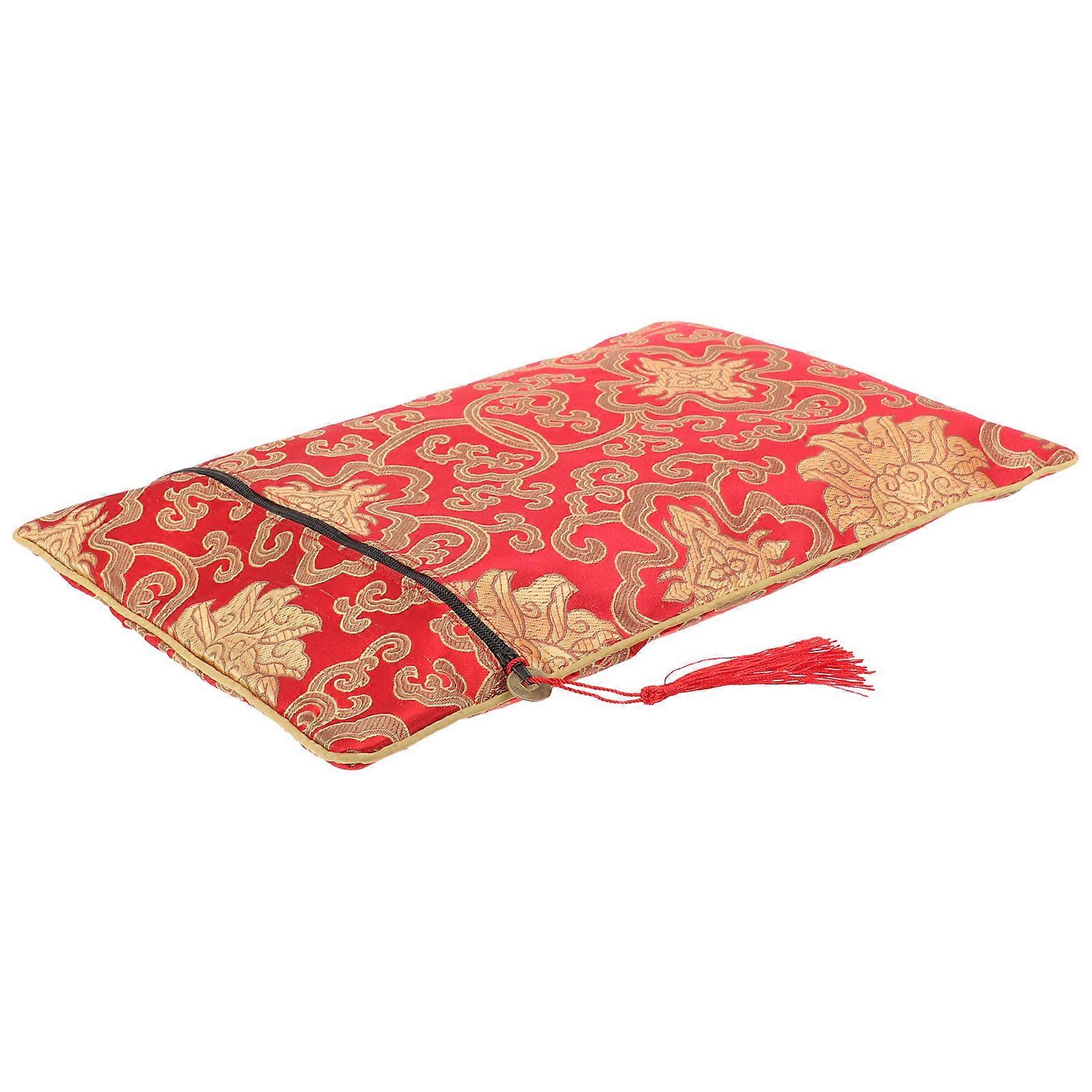 Chinese Fabric Bags Embroidery Pouch Retro Zen Style Rectangular ...