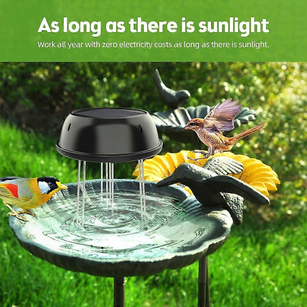 Solar Water Agitator for Bird Bath, Circular Design, Solar-Powered ...