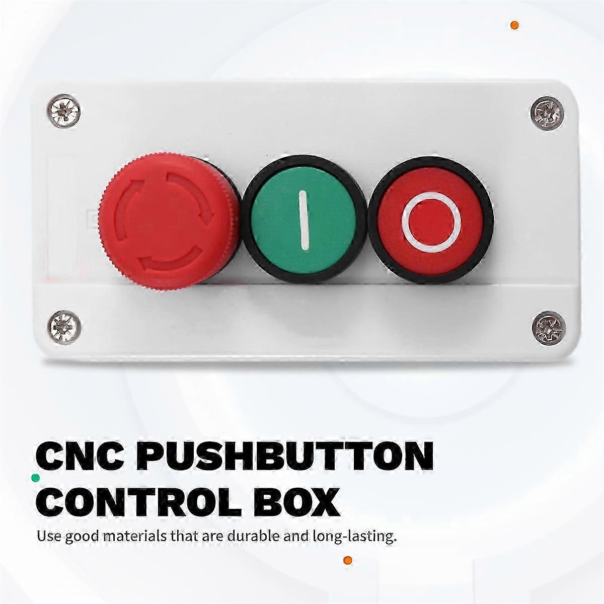 CNC Push Button Switch Control Box Waterproof Button Indicator Light ...
