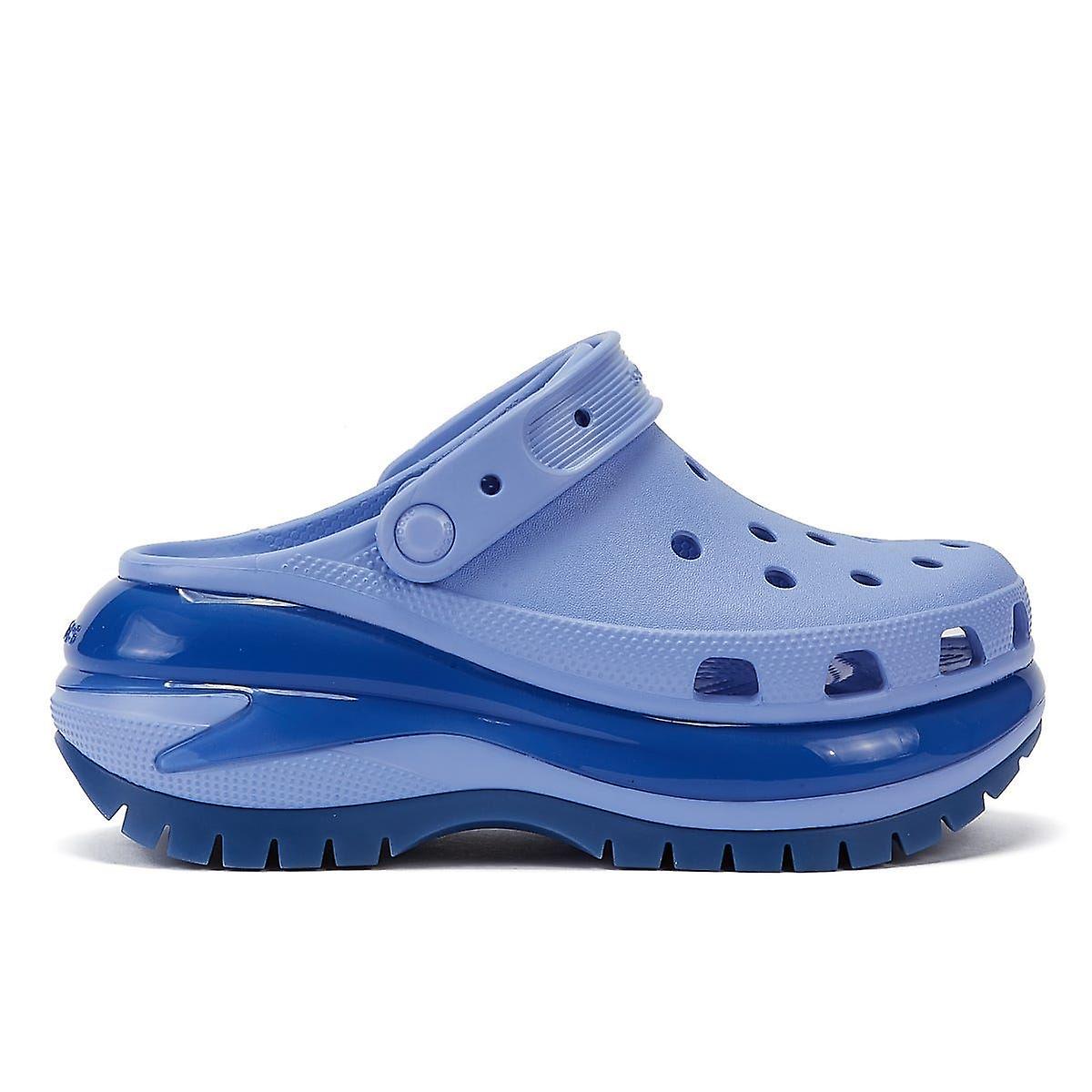 Crocs Classic Mega Crush Clog Moon Jelly Women's Blue Sandals | Fruugo AU