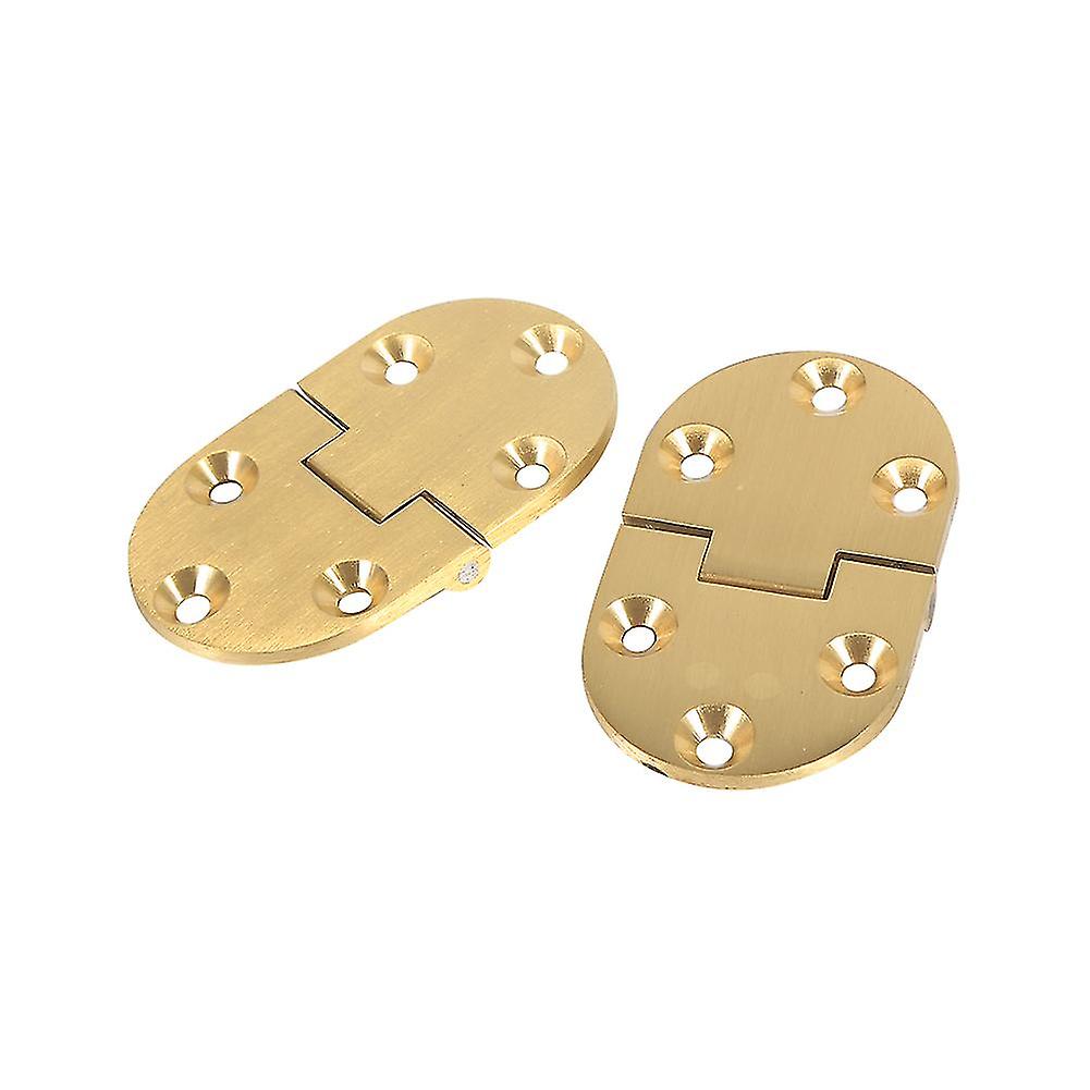 2Pcs Brass Butler Tray Hinge Round Edge 2-1/2"x1-1/2" With Screws ...