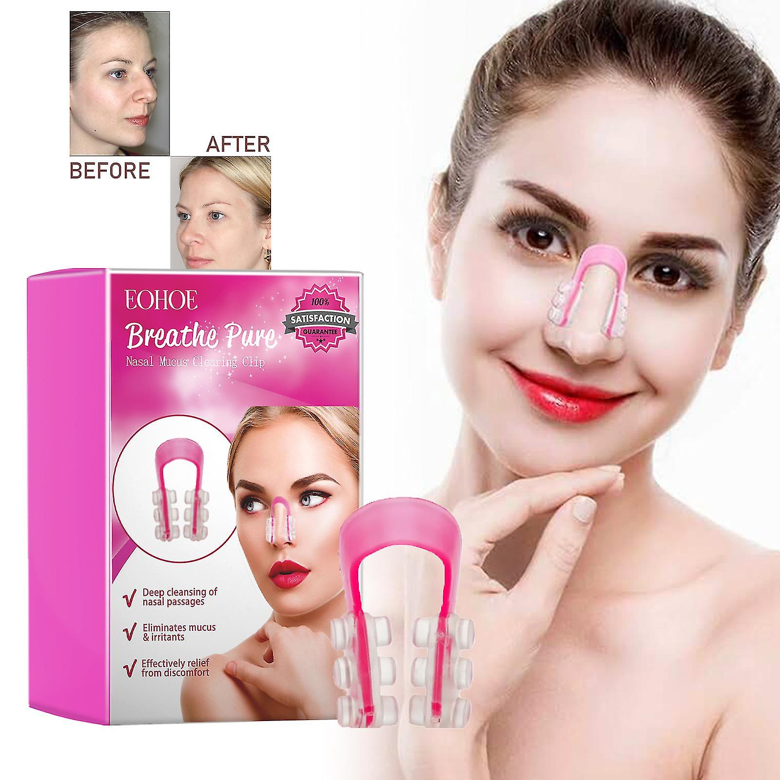 Breathe Pure Nasal Mucus Clearing Clip, Nasal Mucus Cleaning Device ...