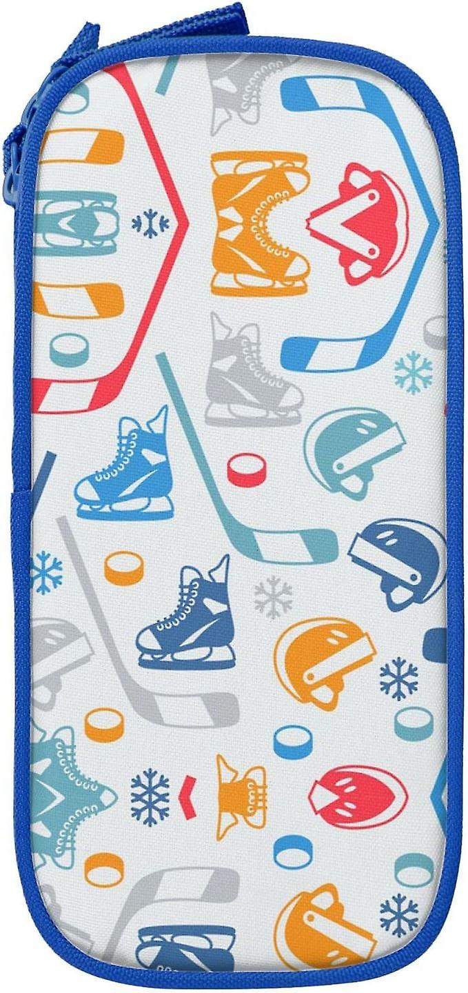 AQ752 Hockey Elements Creative Patterned Printed High Capacity Pencil ...