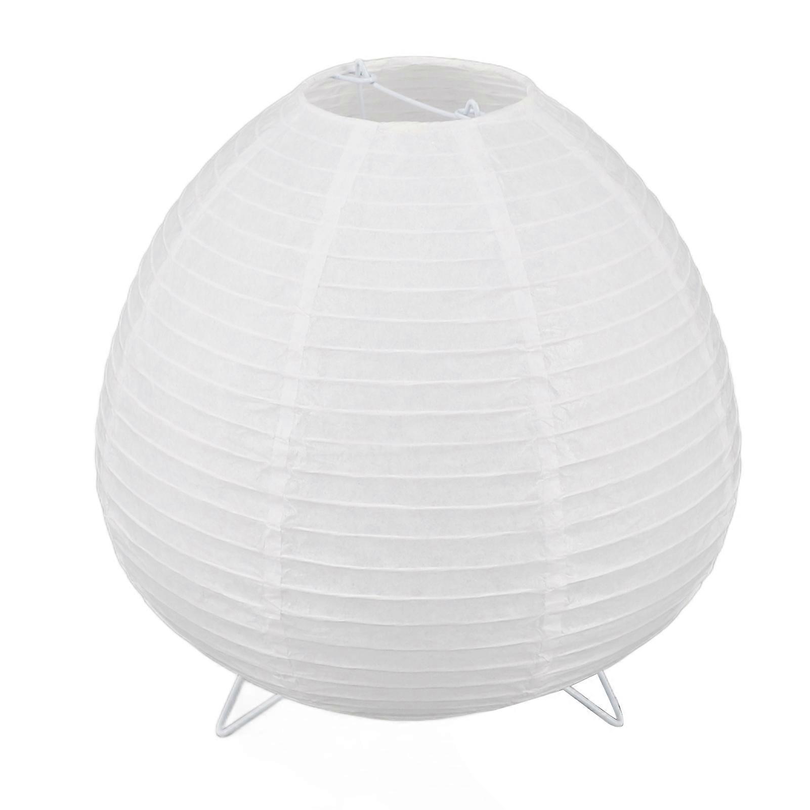 Table Lamp Warm Light Rice Paper Lantern with E14 Bulb for Bedroom and ...