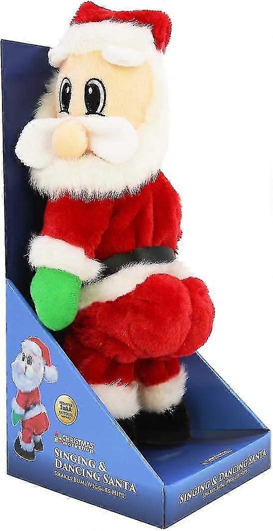 71100 Singing & Dancing Plush Santa Claus Toy / Indoor Christmas ...
