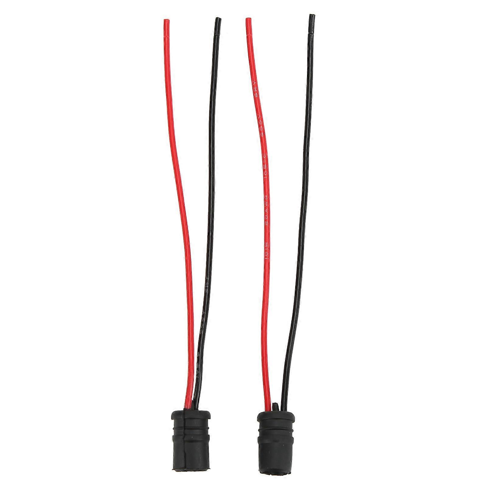 2pcs Bulb Base 12V 30A Black Soft T10 2 LED Light Bulb Sockets with ...