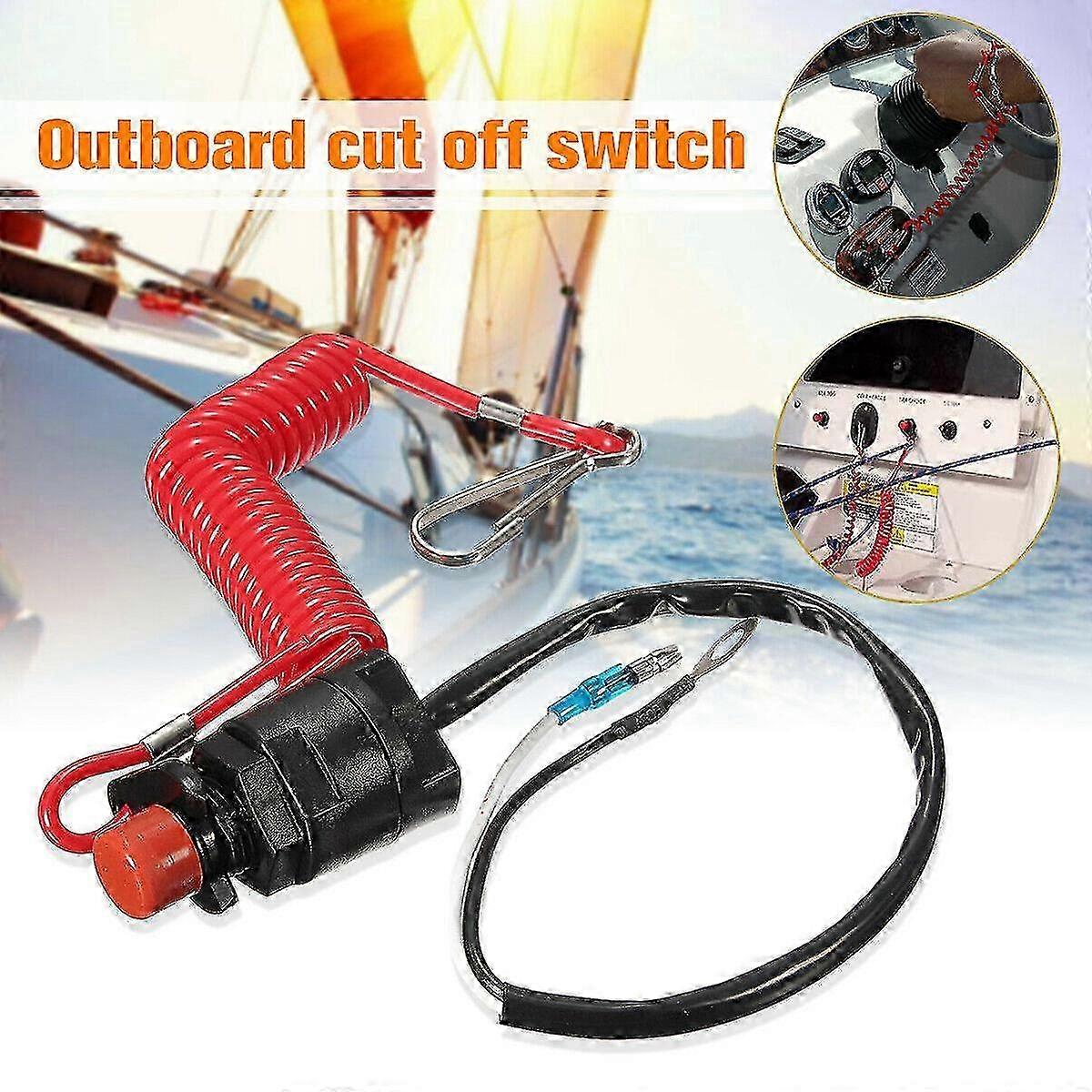 Boat Motor Emergency Kill Stop Switch for Yamaha /Tohatsu Outboard Stop ...