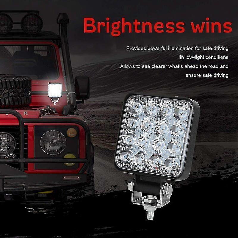 4pcs LED Work Light 3 Inch 48W LED Work Light Spotlight Fog Light ...