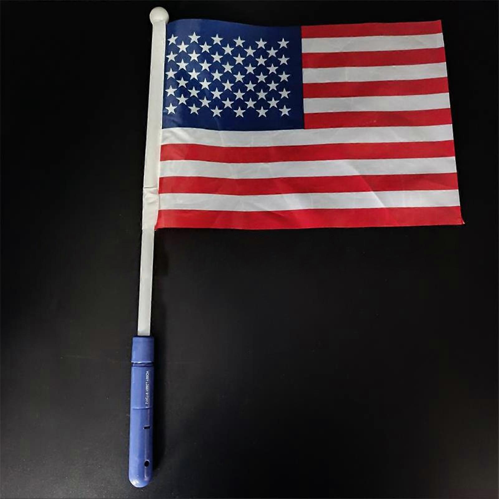 Glowing Flag Handheld Holiday Decoration Vivid Color LED Luminous Mini ...