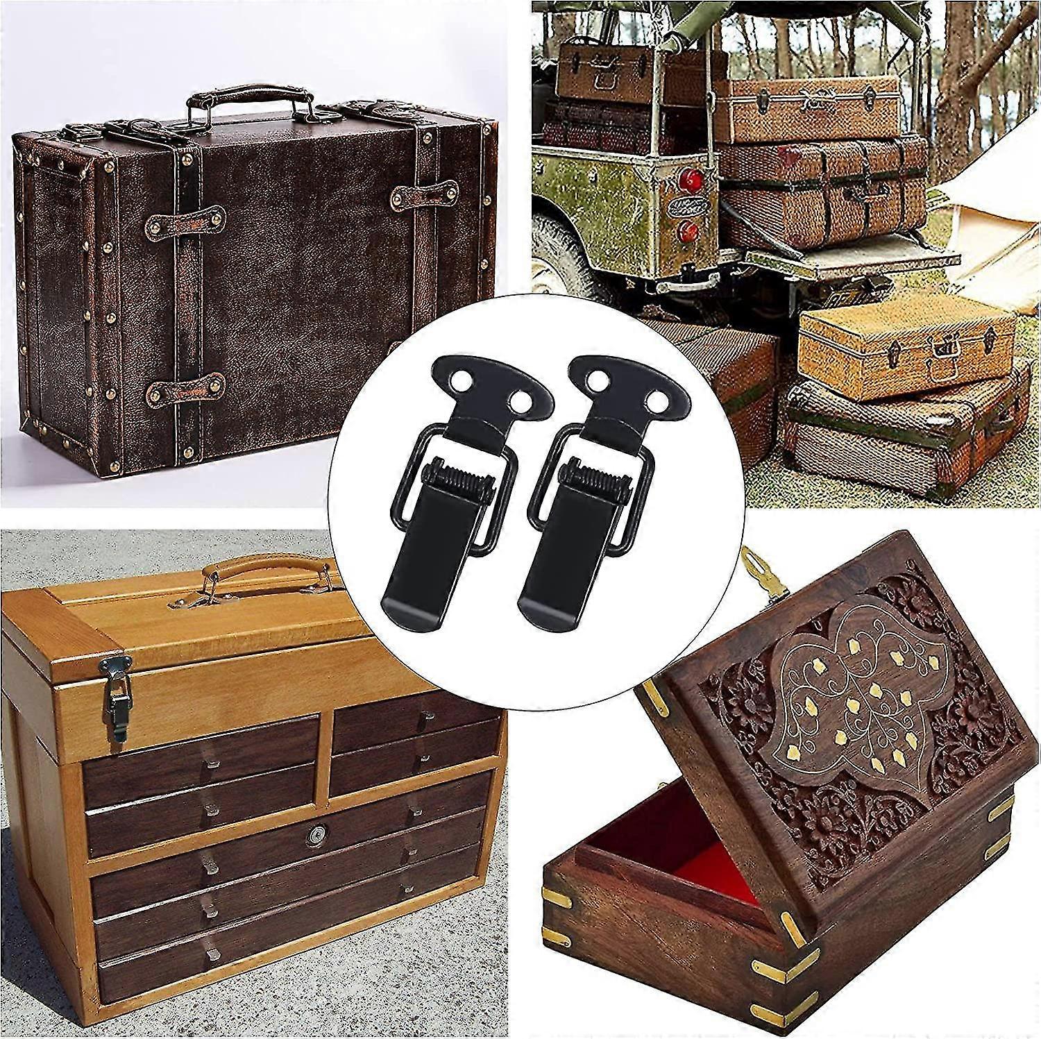 Set Of 8 Lever Latches Spring Latches Spring Toggle Latches Black Metal ...