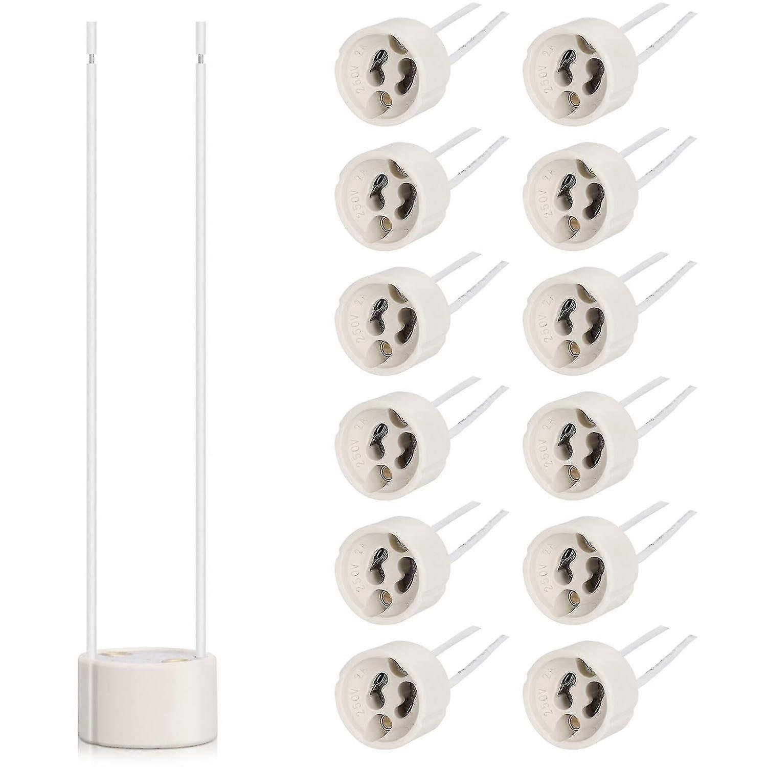 Gu10 Base Socket - Ceramic Lamp Holder - 6 Packages GuanGuan | Fruugo UK