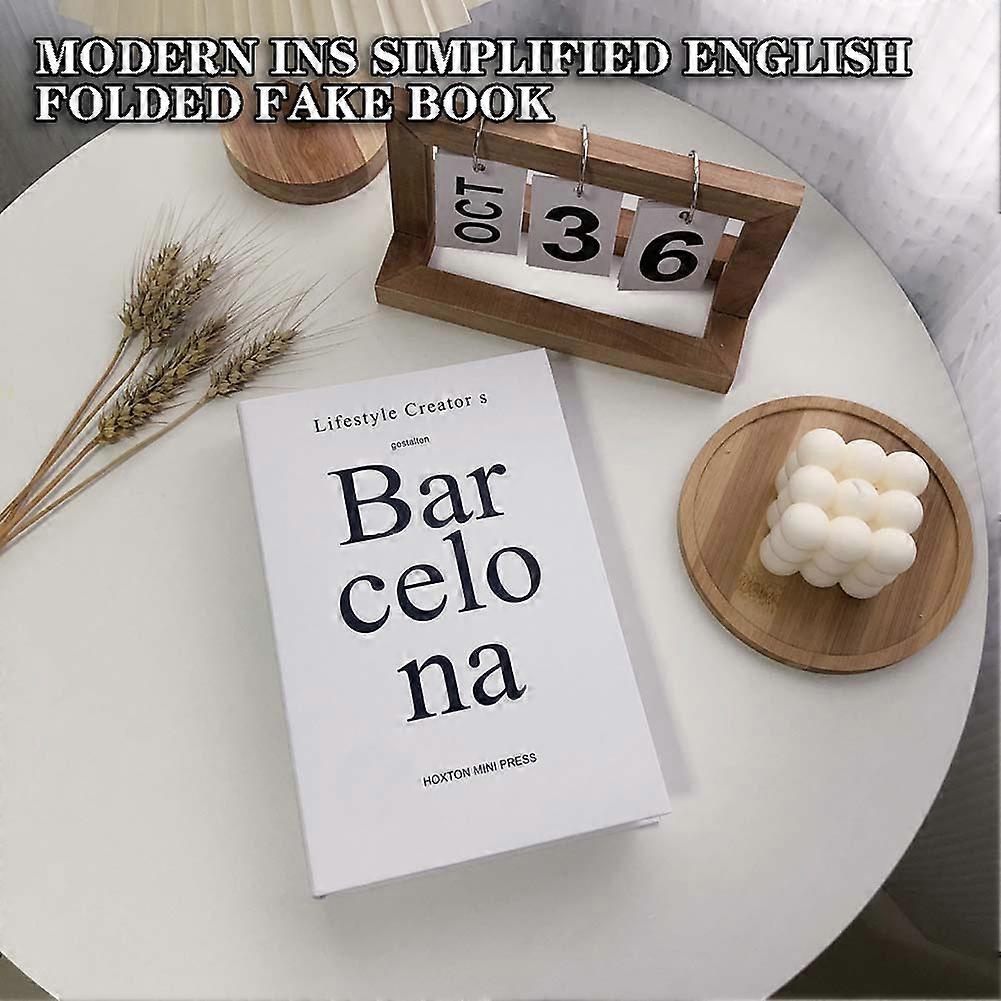 English Folding Fake Book Foldable Photography Props Book Decoration ...