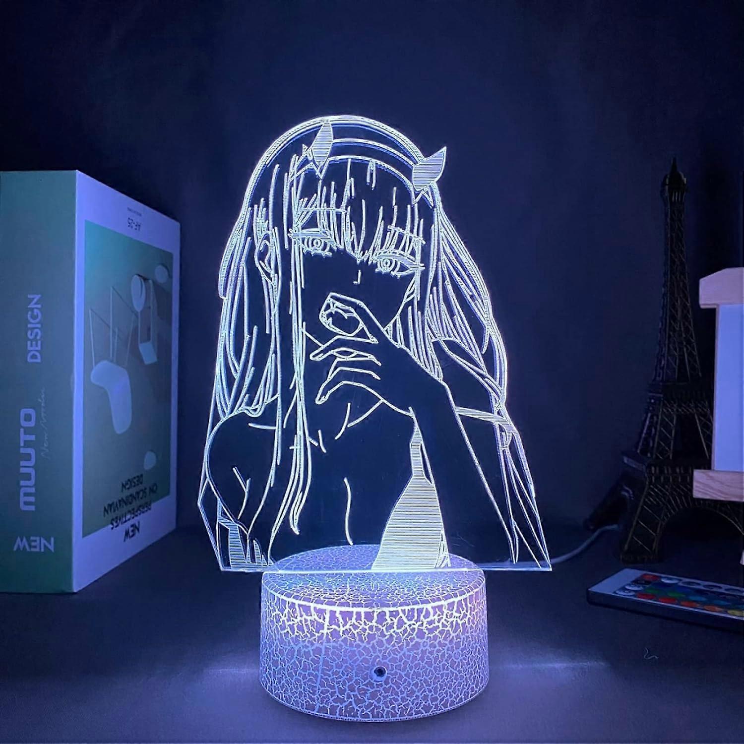 XYC Anime Darling in The FRANXX Acrylic LED Lamp 3D Lamp Figure ...