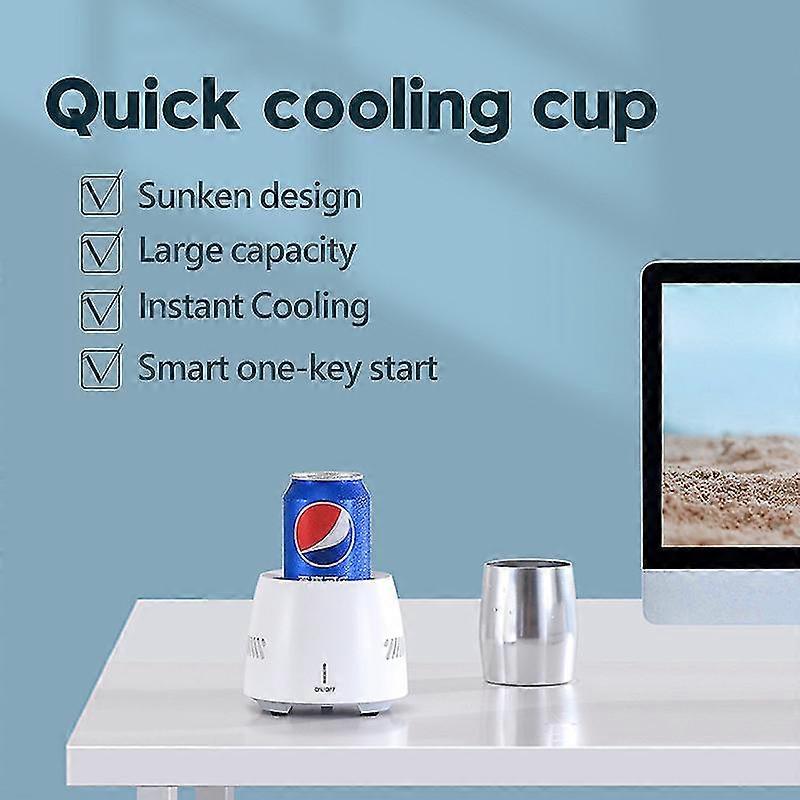 Fast Cooling Heater Portable Electric Cooler Cans Refrigerator Quickly ...