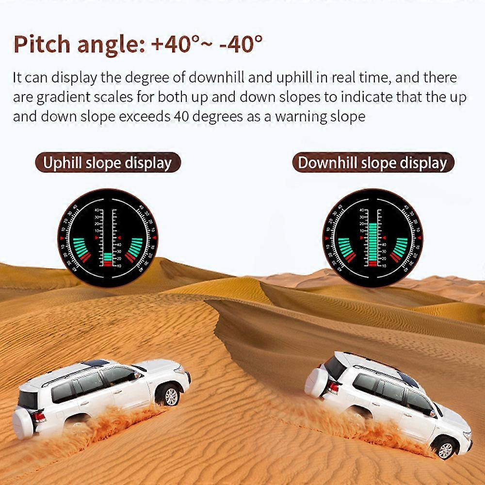 HUD Head Up Display P18 Car GPS Slope Meter 4x4 Inclinometer off-Road ...