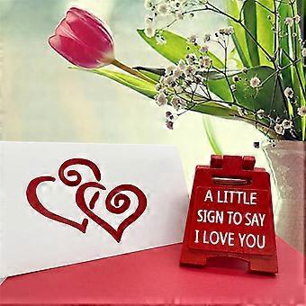 Love You Small Sign, Love Theme Mini Sign Decoration, Romantic Love ...