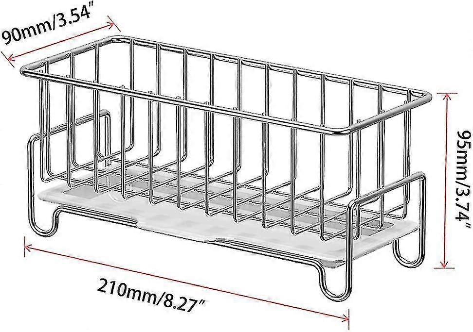 Kitchen Countertop Sponge Holder, Sus 304 Stainless Steel Dish ...
