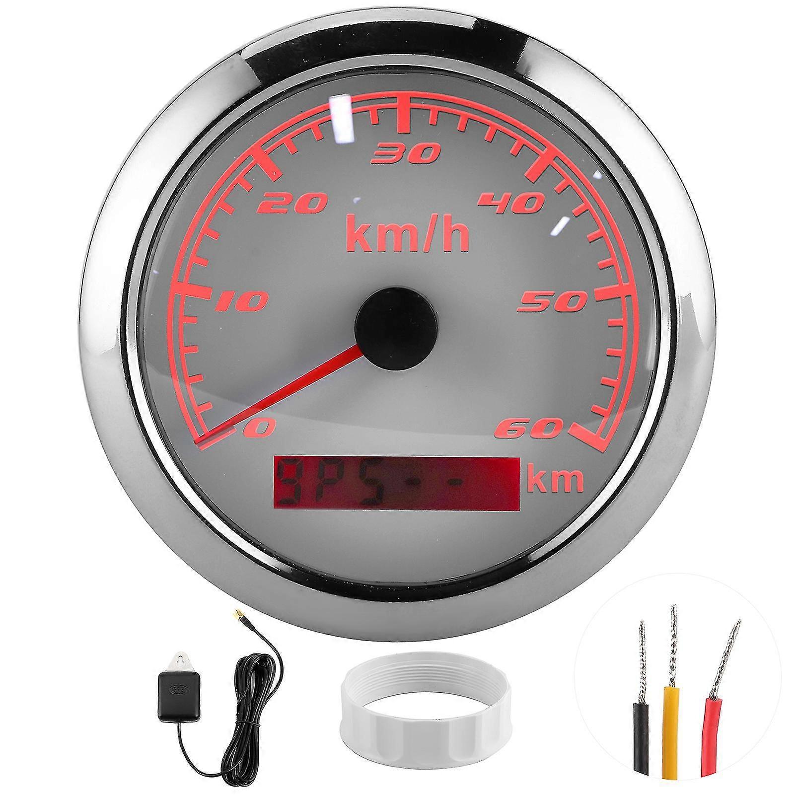 85mm 60KM/H GPS Speedometer IP67 Waterproof Universal for Marine Ships ...