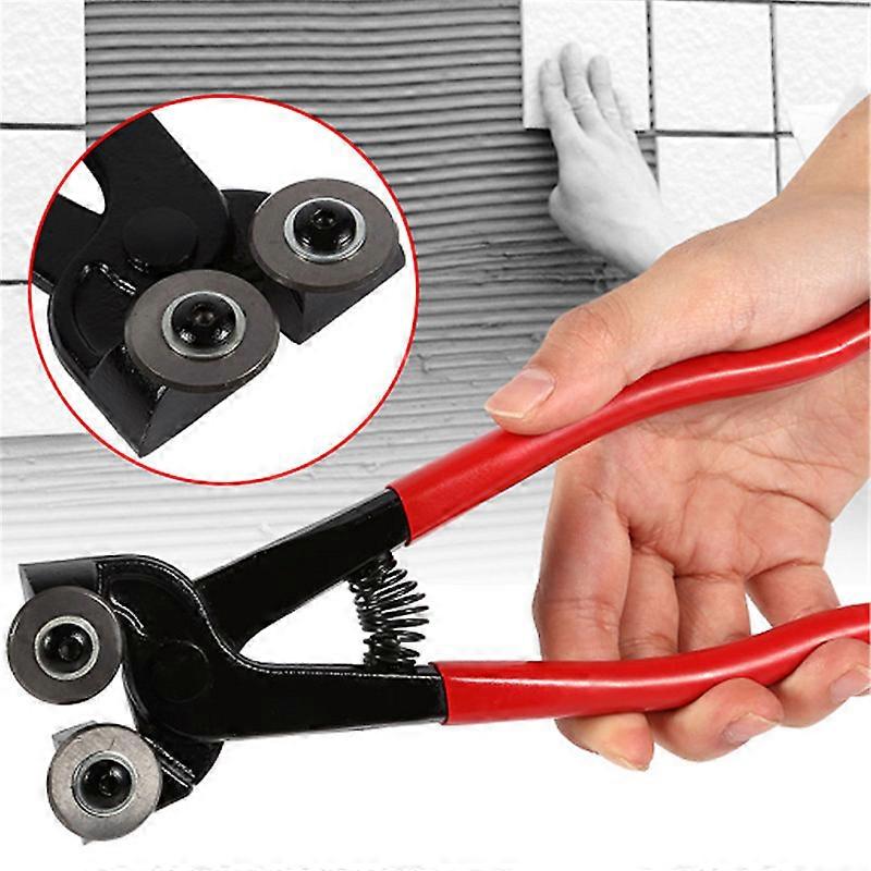 Steel Double Roller Manual Round Pliers Cutter Glass Tile Plier Mosaic ...