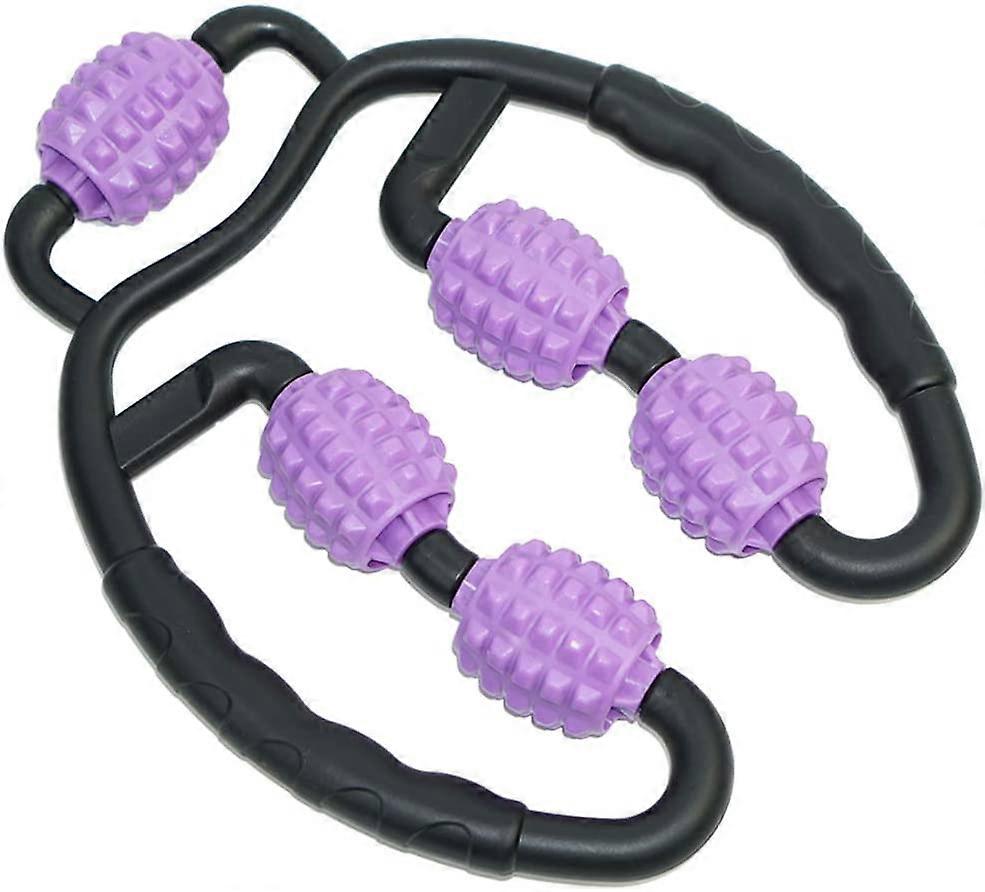 Fitness 5 Wheels Shaft Ring Leg Clamp Massager Muscle Relaxation ...