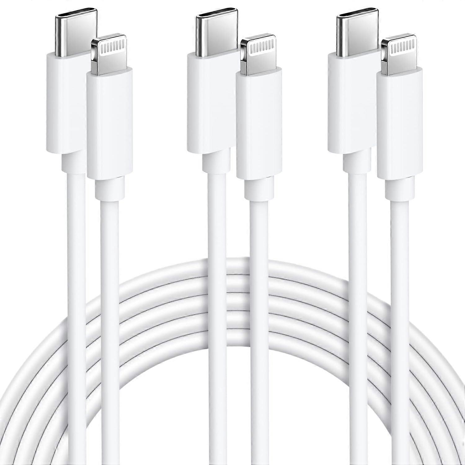 iPhone Fast Charger Cable 3Pack 2M USB C to Lightning Cable [MFi ...