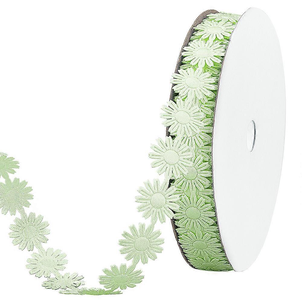 20 Yards Green Daisy Flower Trim 17mm/0.6'' Decorative Lace Crochet ...