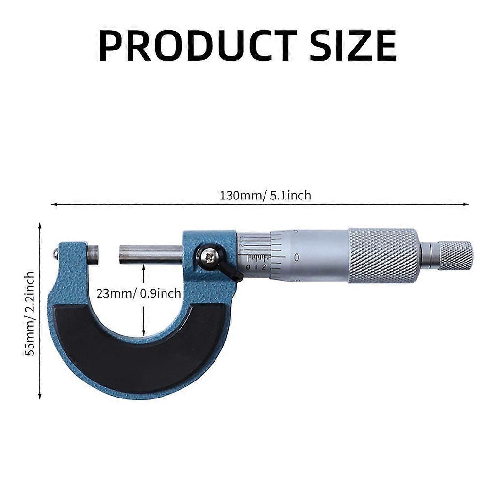 Outside Micrometers Outer Diameter Micrometers Gauges Micrometers Tool for Metric | Fruugo UK