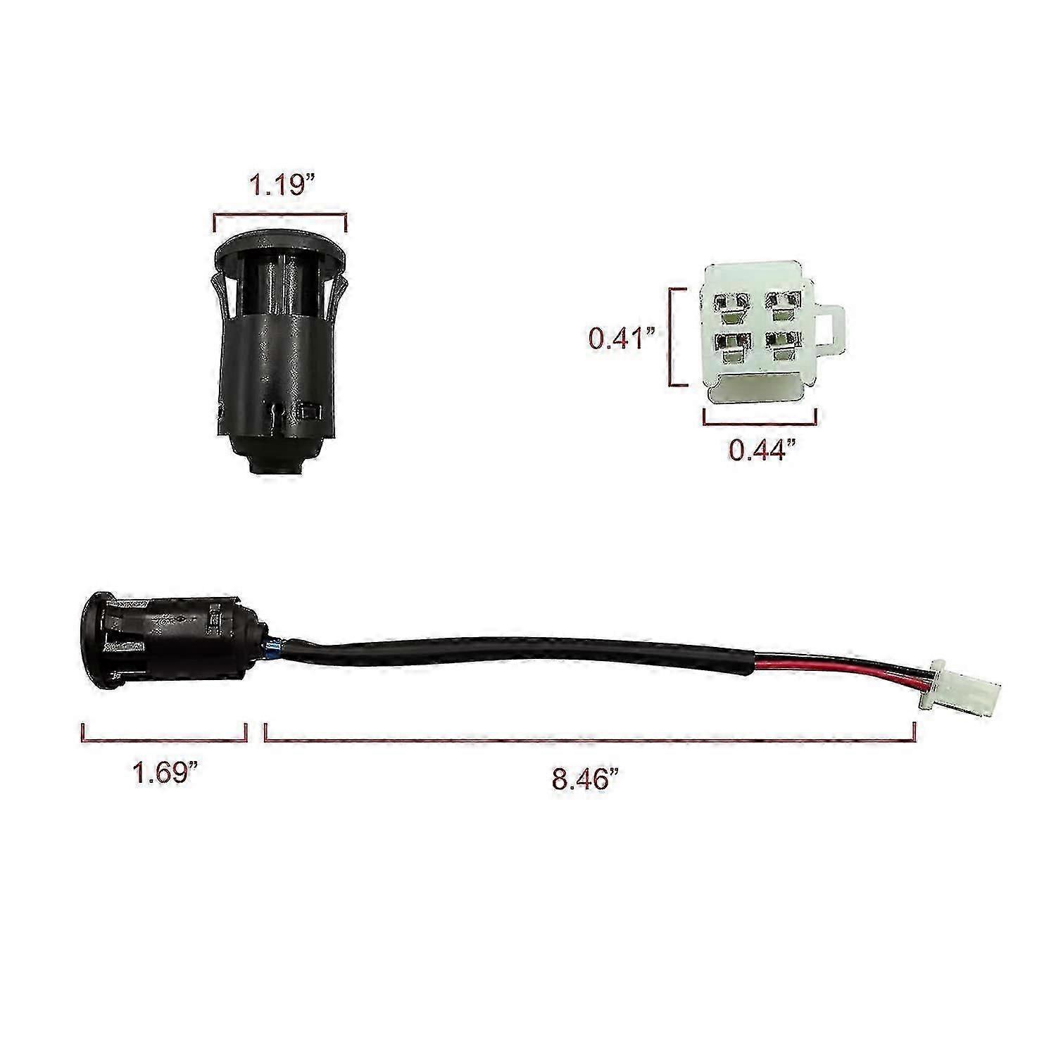 Ignition Switch For Chinese Atv, Key Ignition For Coolster Taotao Sunl ...