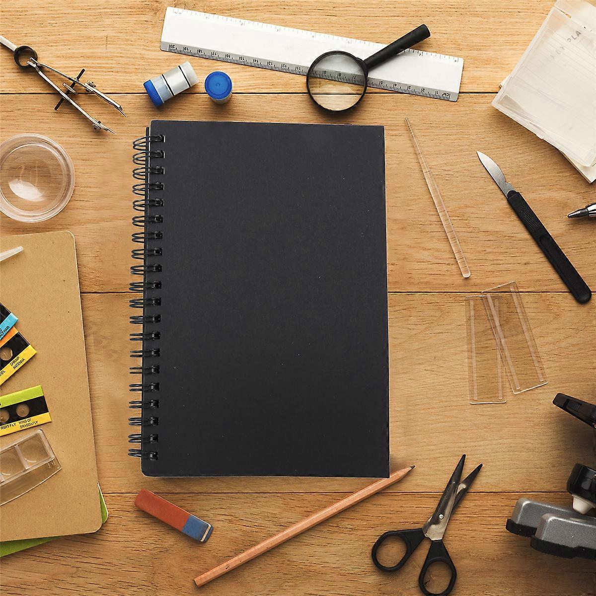 Retro Kraft Coil Sketch Sketchbooks Blank Notebook Creative Notebook ...