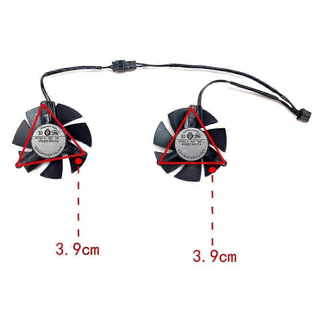 0.19A GPU VGA Video Cooler for Graphics Card Fan, Compatible with GTX ...