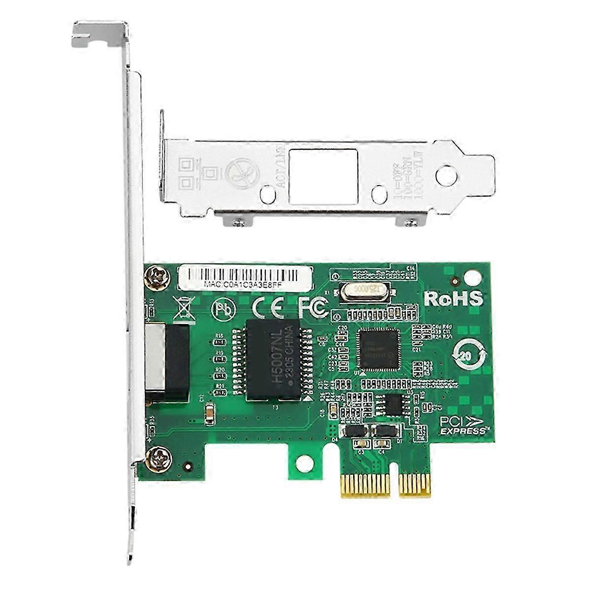 PCI Express Network Card PCIE X1 to RJ45 Gigabit Ethernet Network Adapter for Intel I210 Chip ...