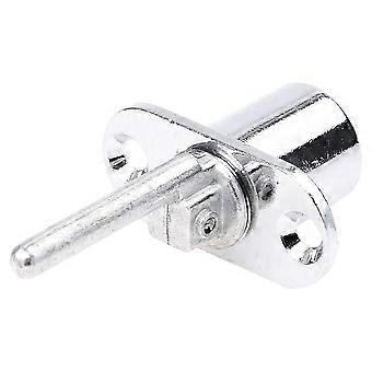 Silver Tone Plunger Lock, 19mm Cylinder Head, Drawer Cabinet Lock with ...