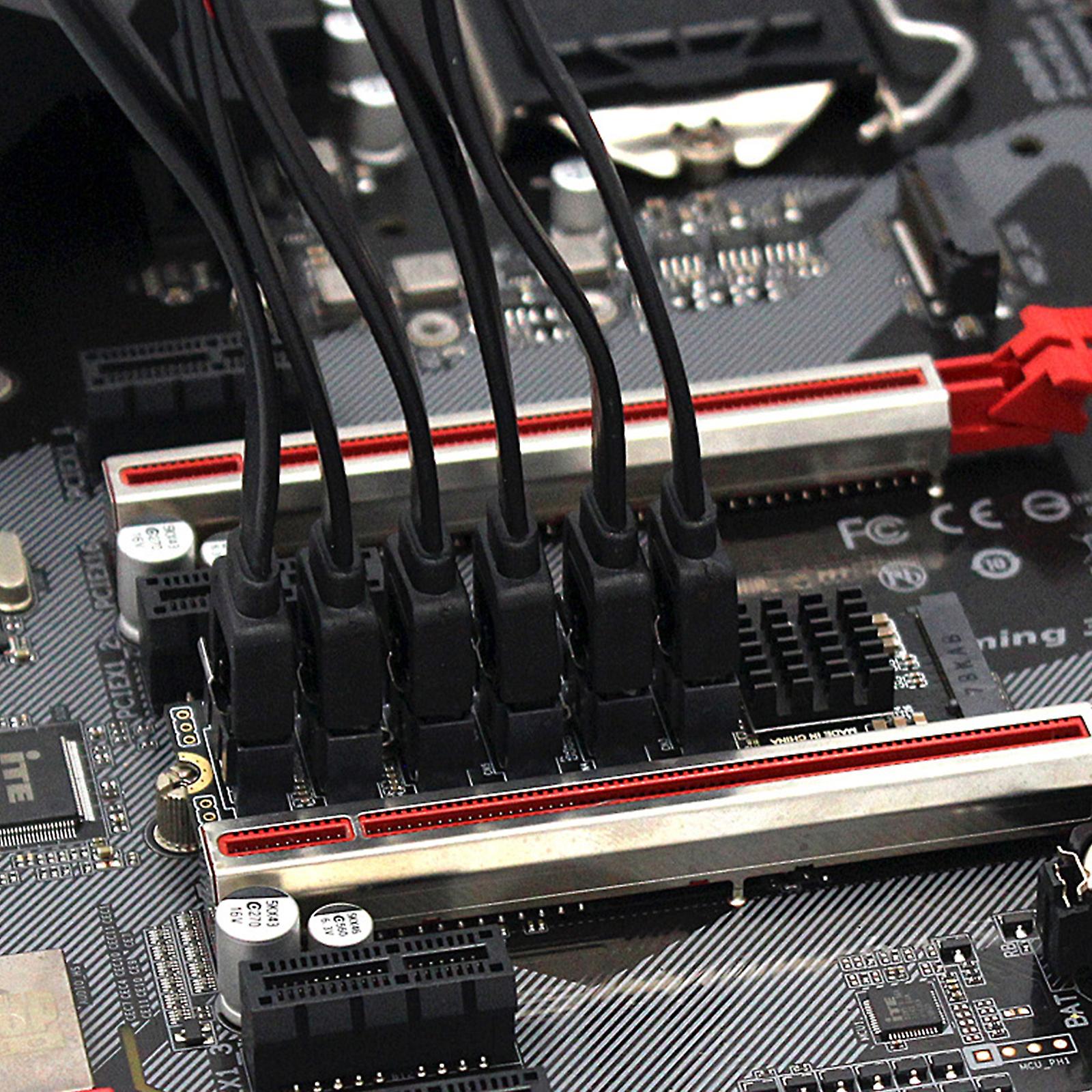 6-port Sata to M2 PCIE 3.0 Riser Adapter Nas-Synology Hard Drive ...
