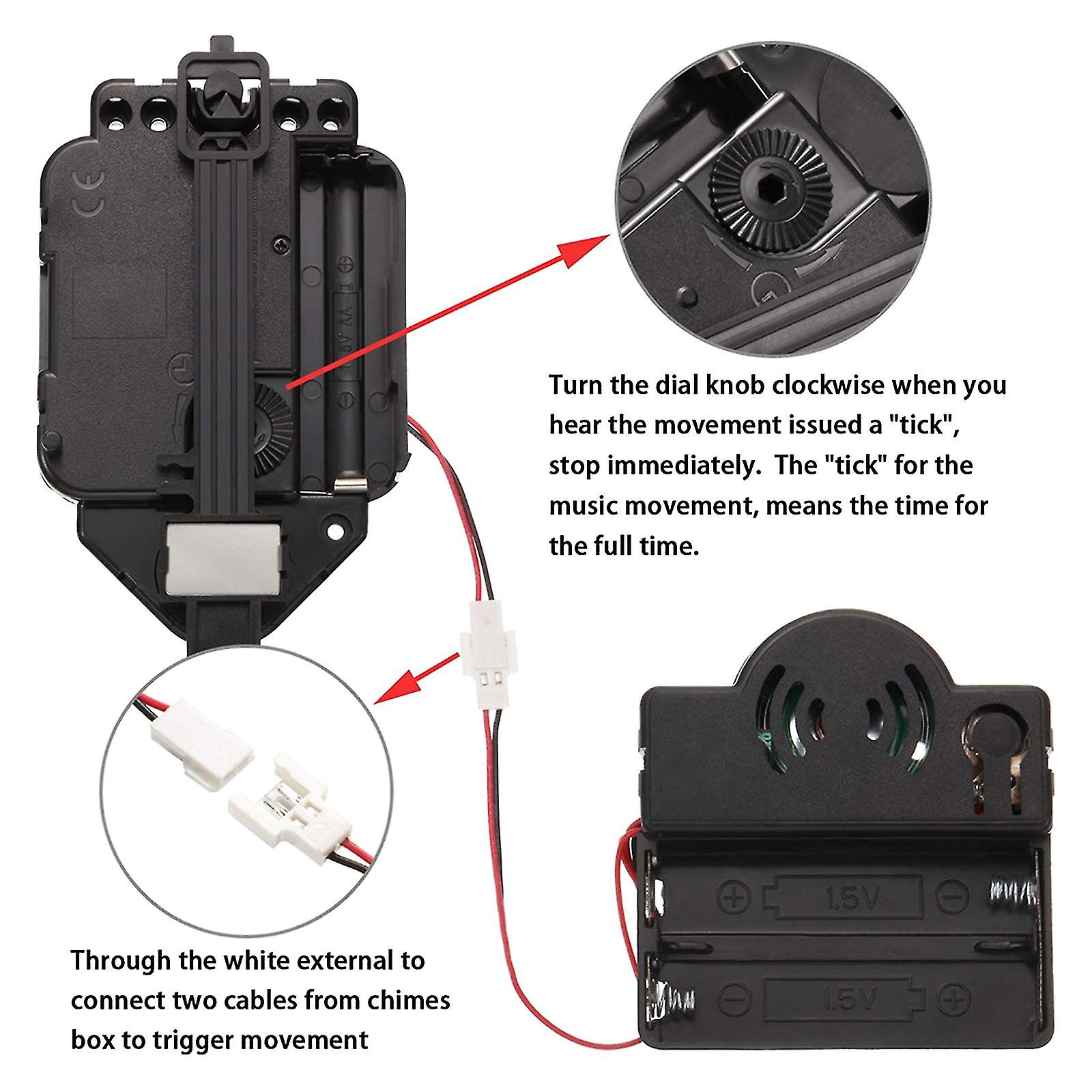 New product Quartz Pendulum Trigger Clock Movement Chime Melody ...