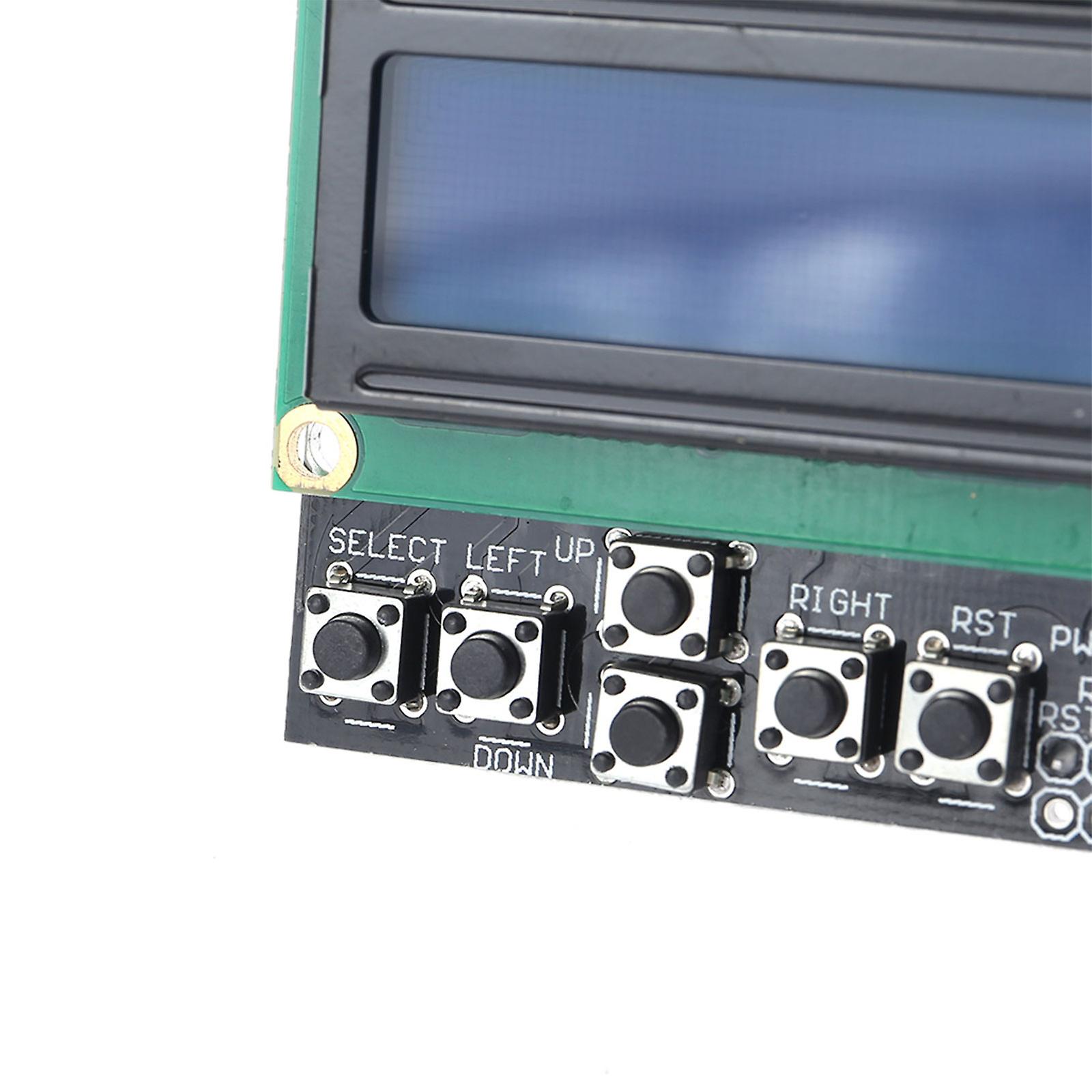 LCD 1602 16x2 Keypad Shield Board Blue Backlight for Robot | Fruugo UK