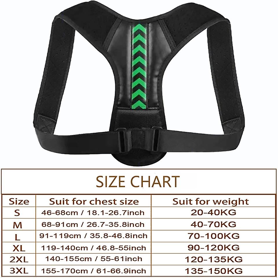Adjustable Posture Corrector Back Support Strap Brace Shoulder Spine ...