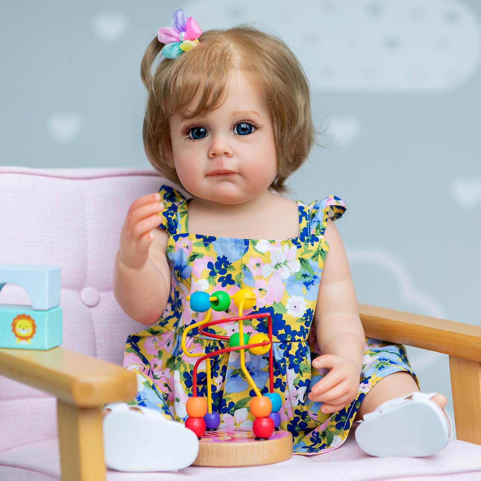 Npk 55cm Full Body Silicone Reborn Toddler Girl Princess Maggi Hand ...