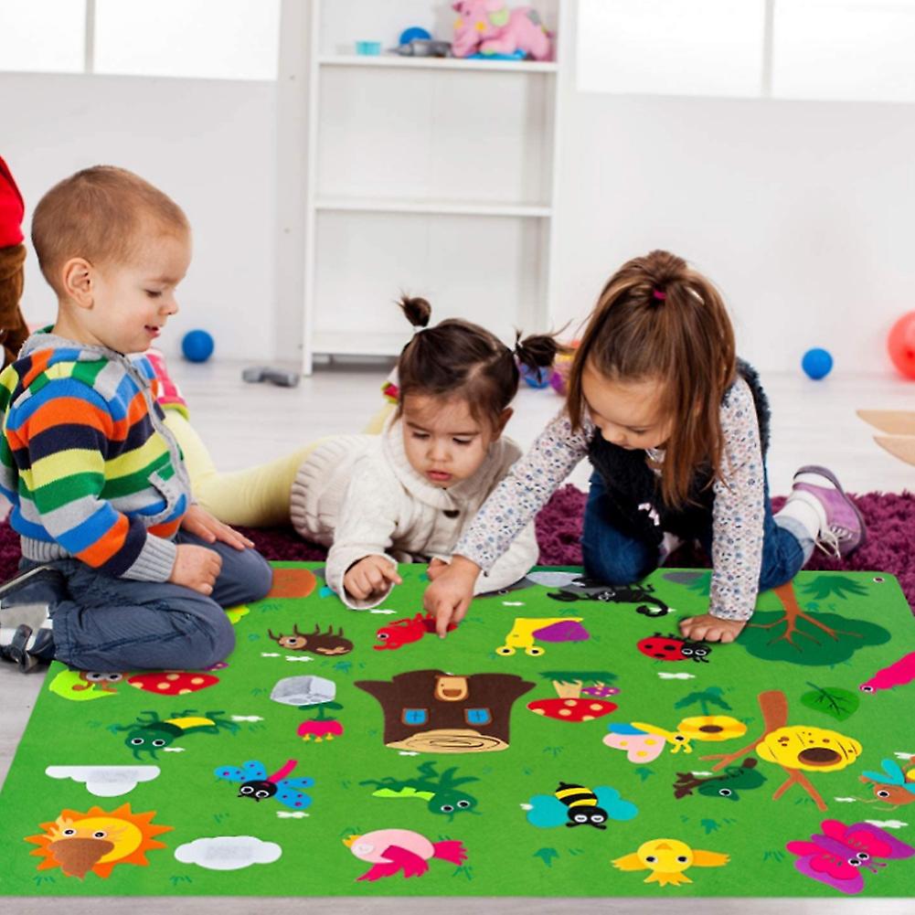 Flannel Felt-Story-Board Set for Toddlers Large Wall Hanging Activity ...