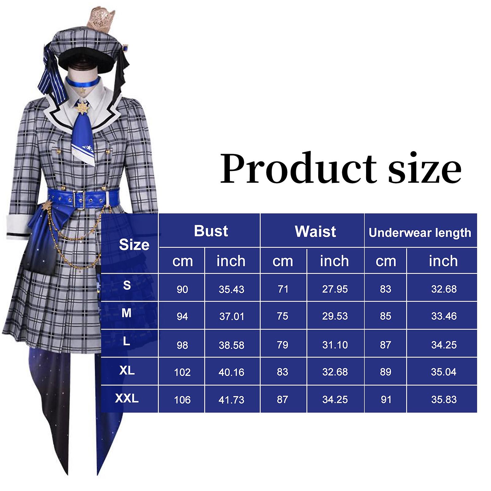 Hololive Virtual Idol Vtuber Star Street Comet Cosplay Plaid Song Suit ...