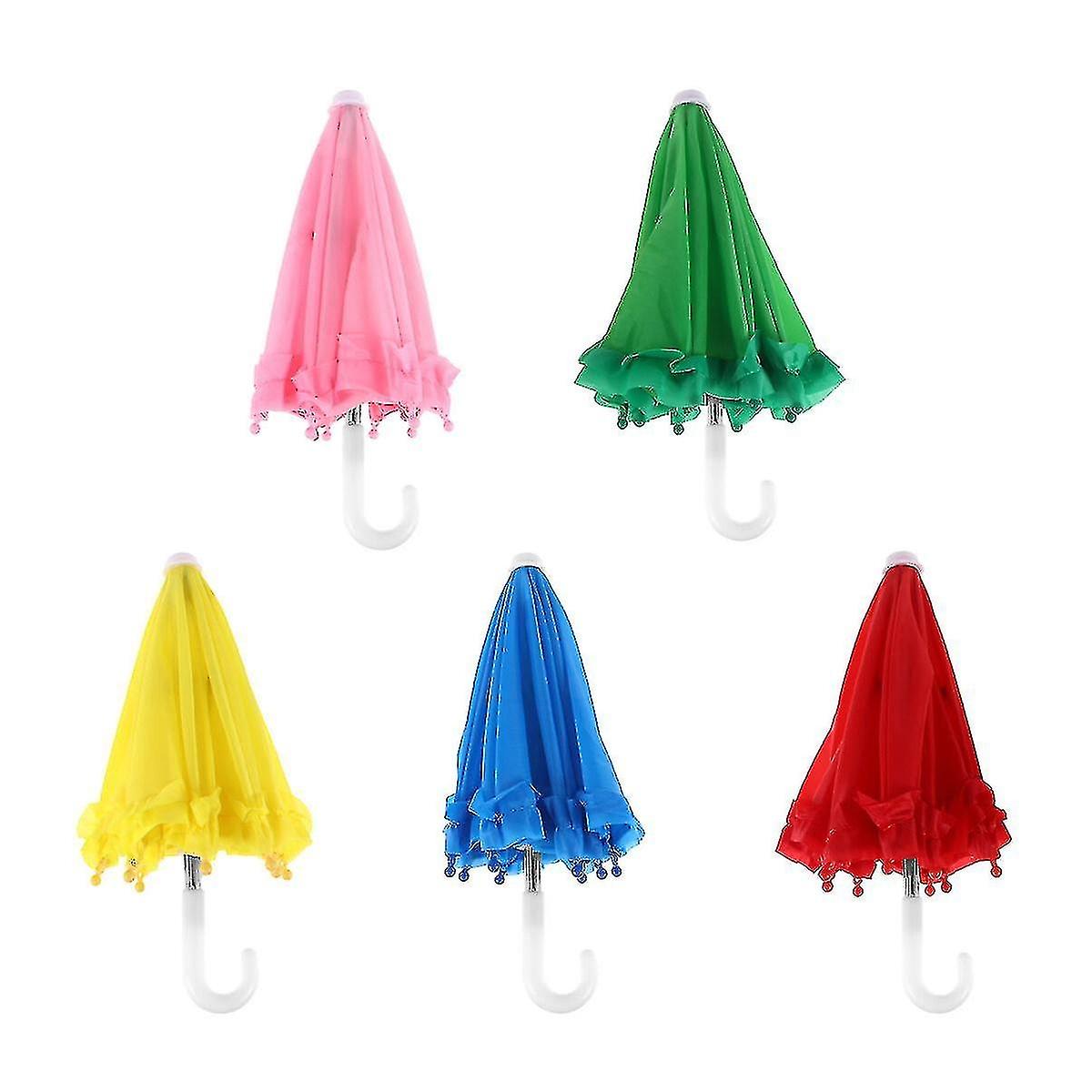 5 Pcs Kids Umbrellas Rain Kids Umbrella Toy Children Toys Kids Pretend ...