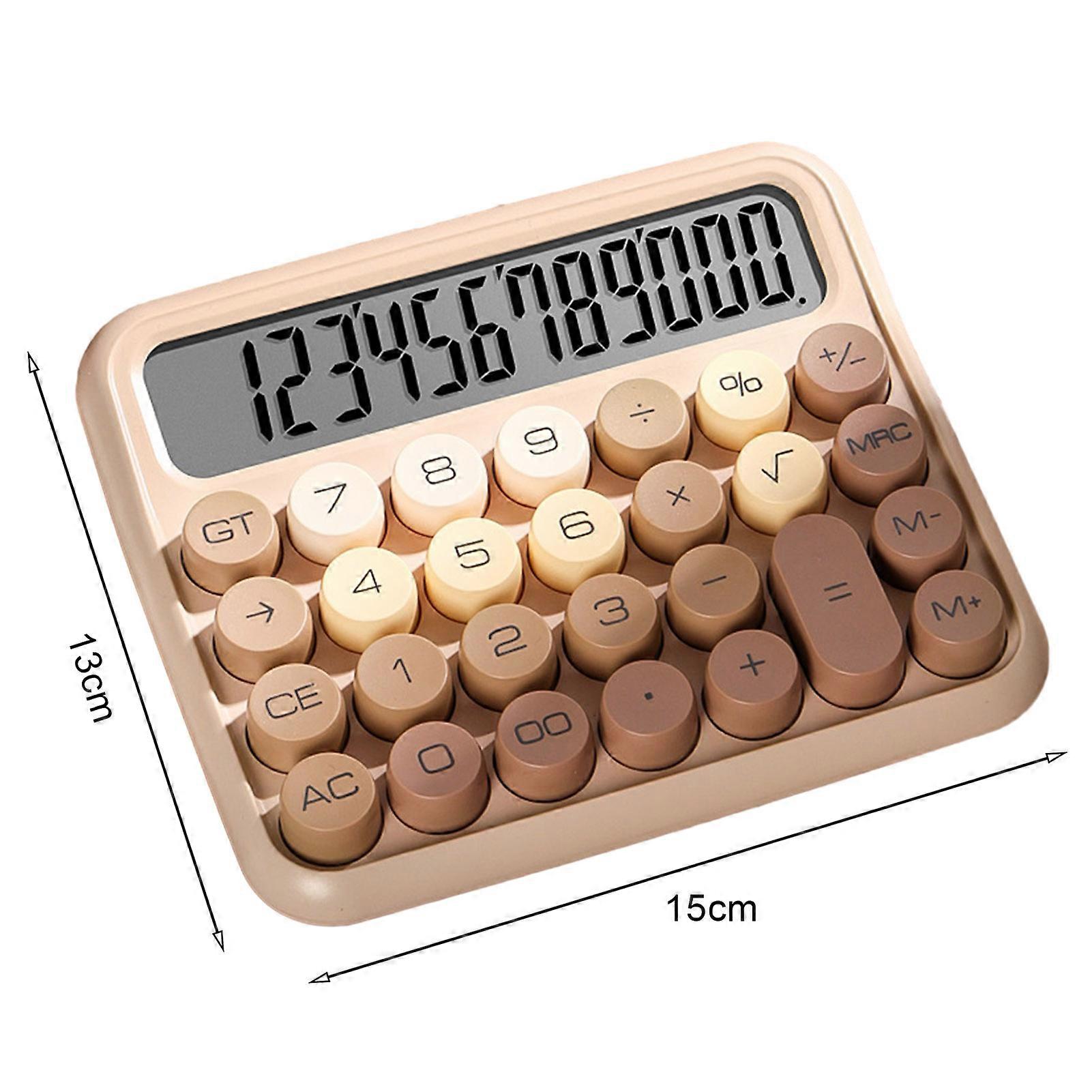 Large Calculator Silent 12 Digits Big Buttons Large LCD Display ...